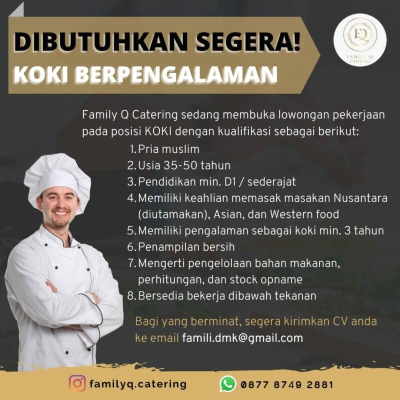 Lowongan Kerja Koki di Family Q Catering - JakartaKerja
