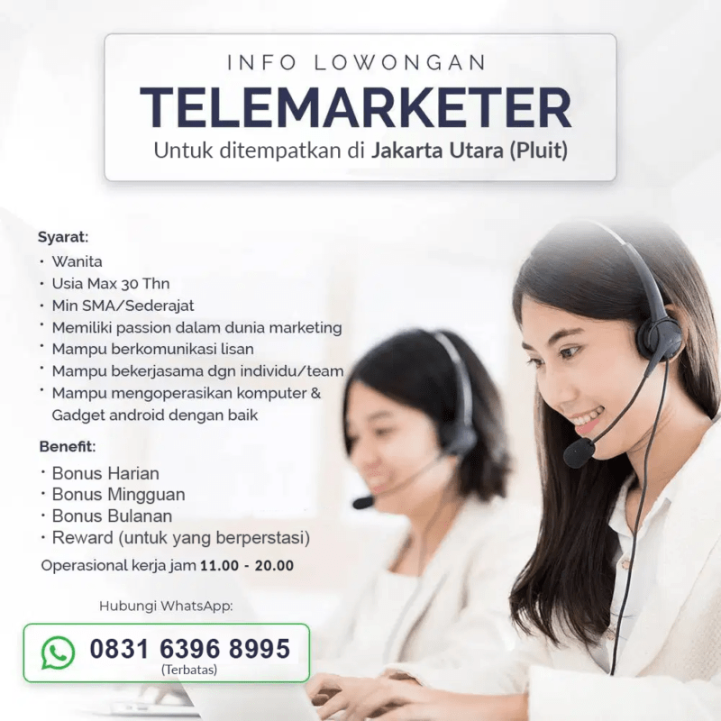 Lowongan Kerja Telemarketing di Balivegas Indonesia - JakartaKerja