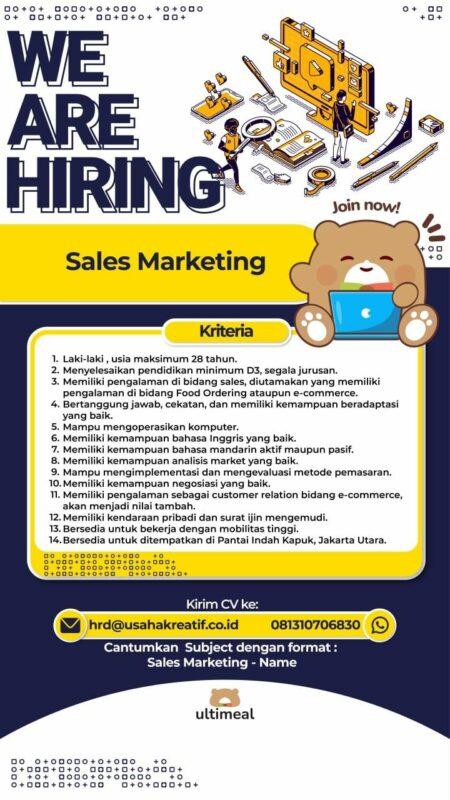 Lowongan Kerja Sales Marketing (Direct Sales) di PT. Usaha Kreatif ...