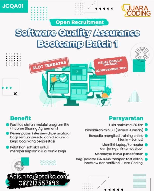 Lowongan Kerja Software Quality Assurance Bootcamp Batch 1 di PT. Danamas Insan Kreasi Andalan ...