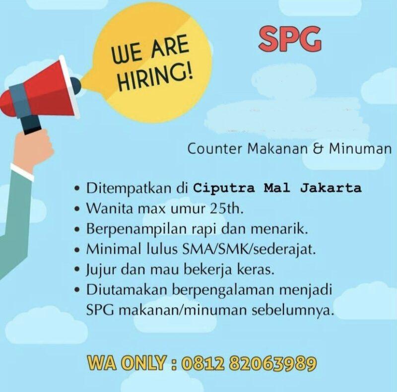 Lowongan Kerja SPG Makanan & Minuman di Kuropu - JakartaKerja