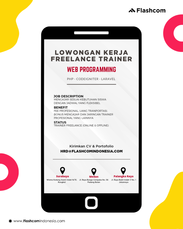 Lowongan Kerja Trainer Freelance di Flashcom Indonesia - JakartaKerja
