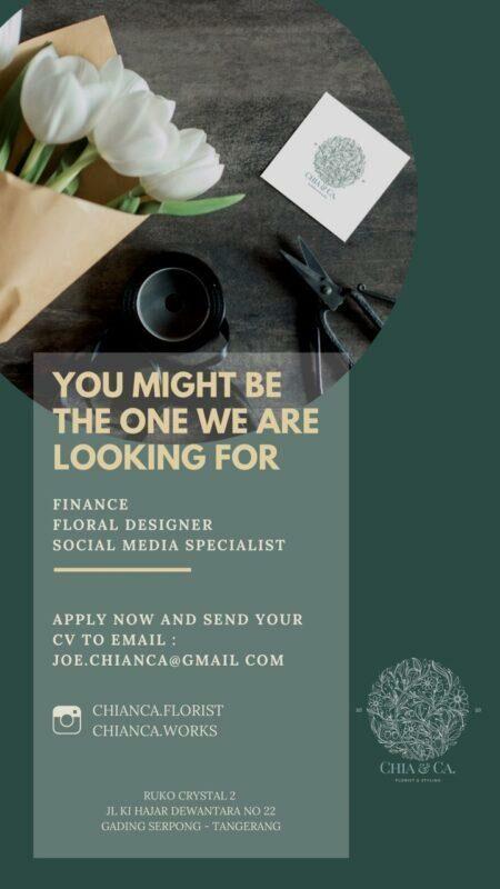 Lowongan Kerja Floral Designer/Florist Assistant - Finance - Social ...