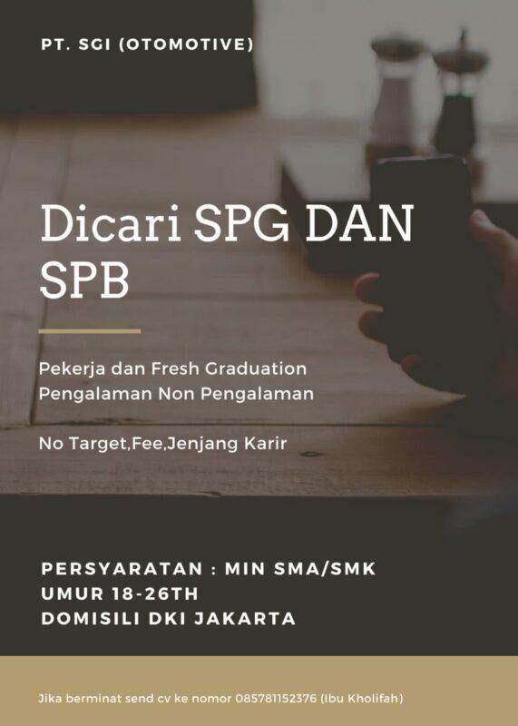 Lowongan Kerja SPG - SPB di PT. Syailendra Grup Indonesia - JakartaKerja