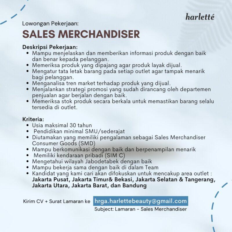 Lowongan Kerja Sales Merchandiser di PT. Valencia Organika Global ...