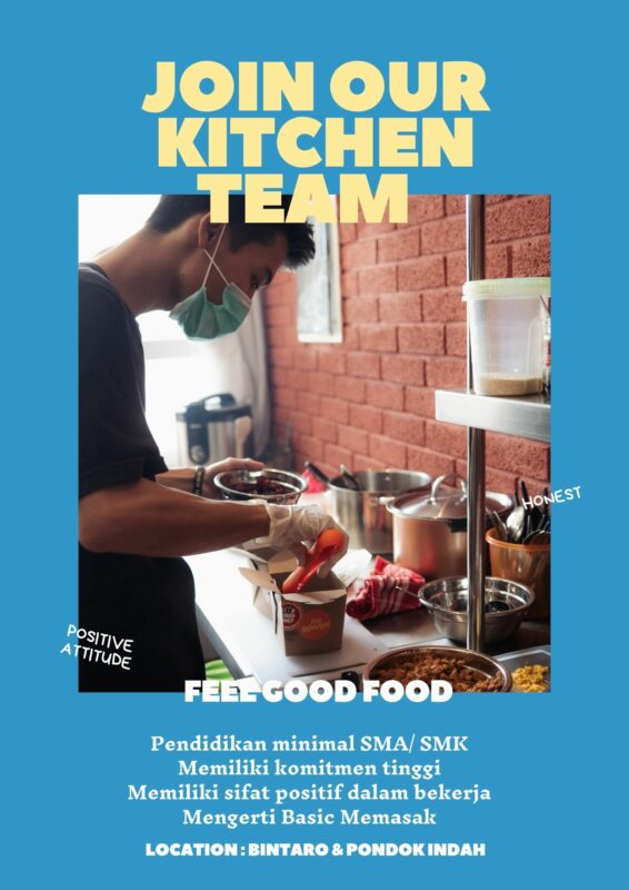 Lowongan Kerja Cook Helper/Kitchen Staff di Feel Good Food - JakartaKerja