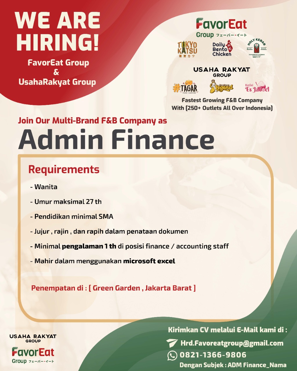 Lowongan Kerja Admin Finance di PT. Karya Anak Bangsa Viarasa ...