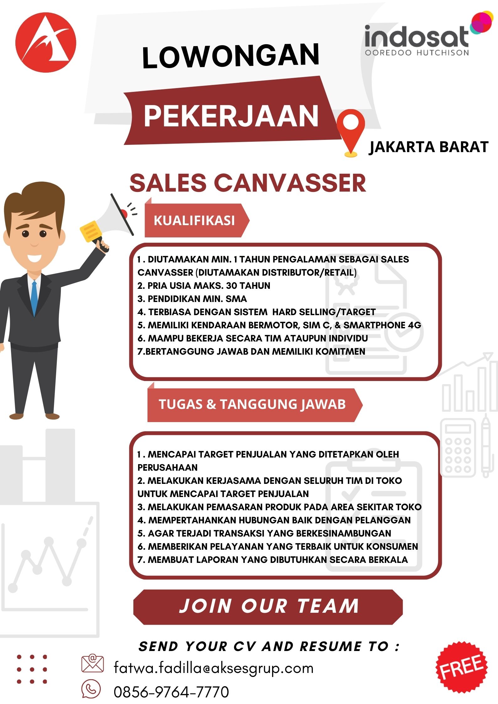 Lowongan Kerja Sales Canvasser di PT. Akses Komunikasi Indonesia ...