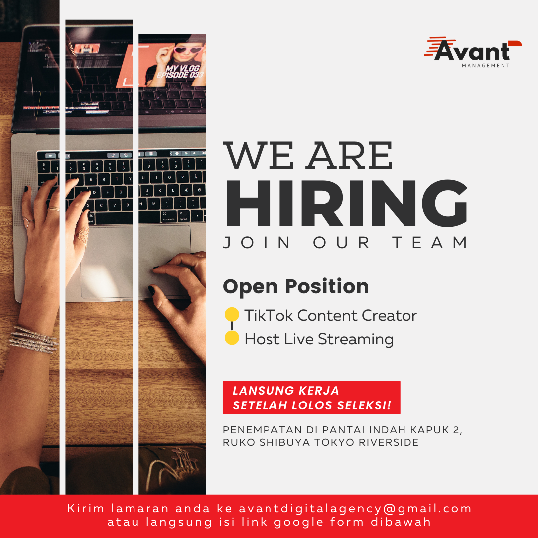 Lowongan Kerja TikTok Content Creator - Host Live Streaming di Avant ...