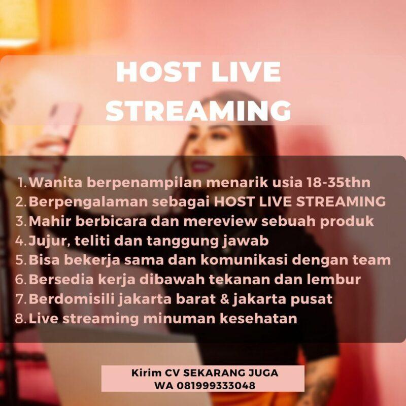 Lowongan Kerja Host Live Streaming - SPG/SPB Canvasing - Digital ...