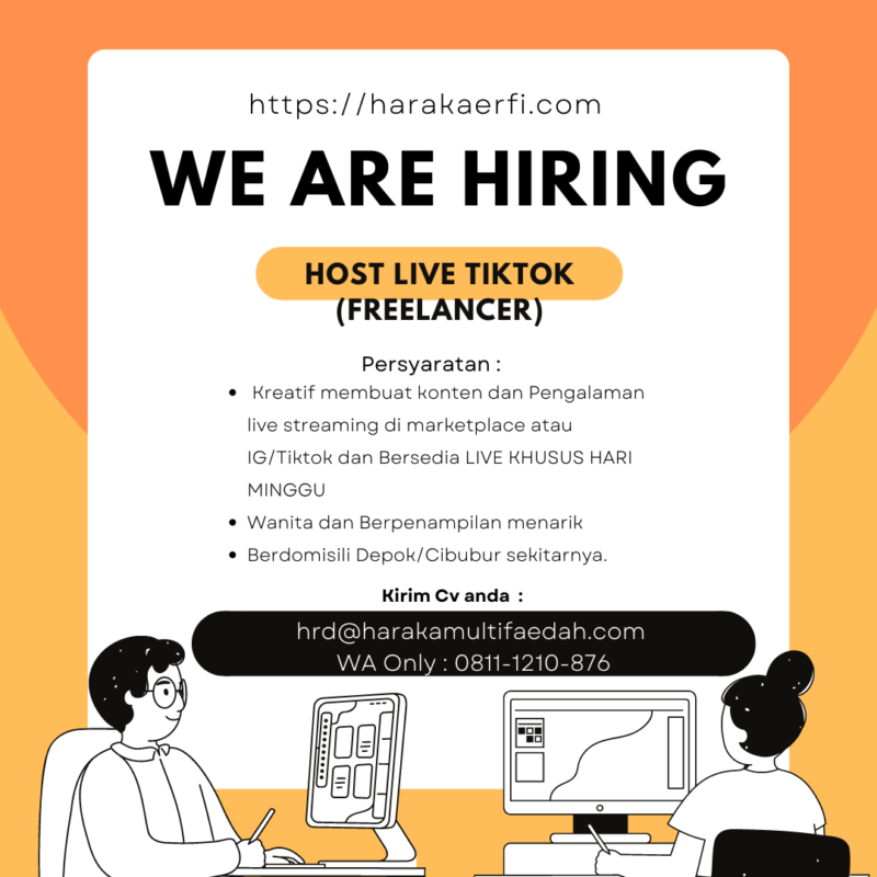 Lowongan Kerja Host Live Freelancer (IG/TIKTOK) di PT. Haraka Erfi ...