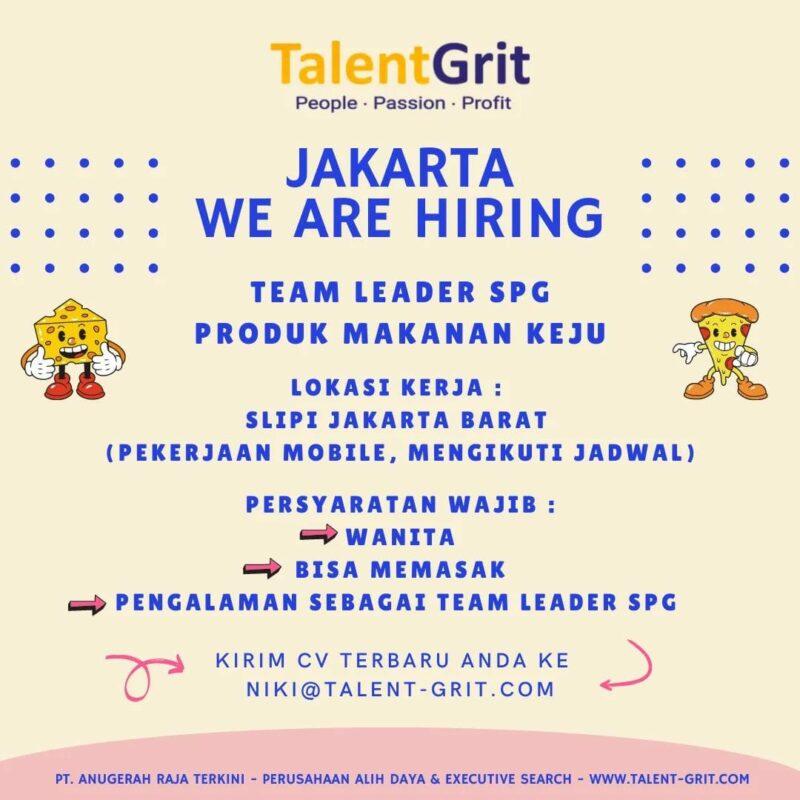 Lowongan Kerja Team Leader untuk Team Demo Cooking di PT. Anugerah Raja ...