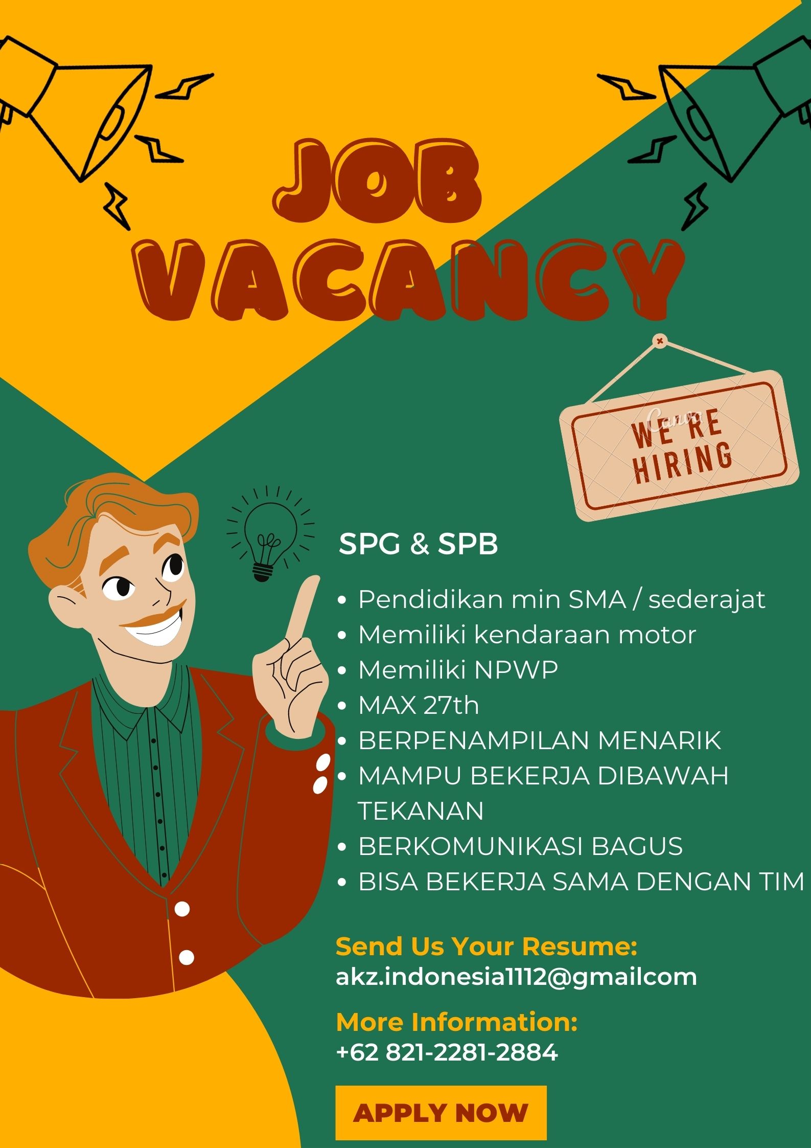 Lowongan Kerja SPG/SPB (Staff Promotion) di PT. Akaze Kreasi Zeka ...
