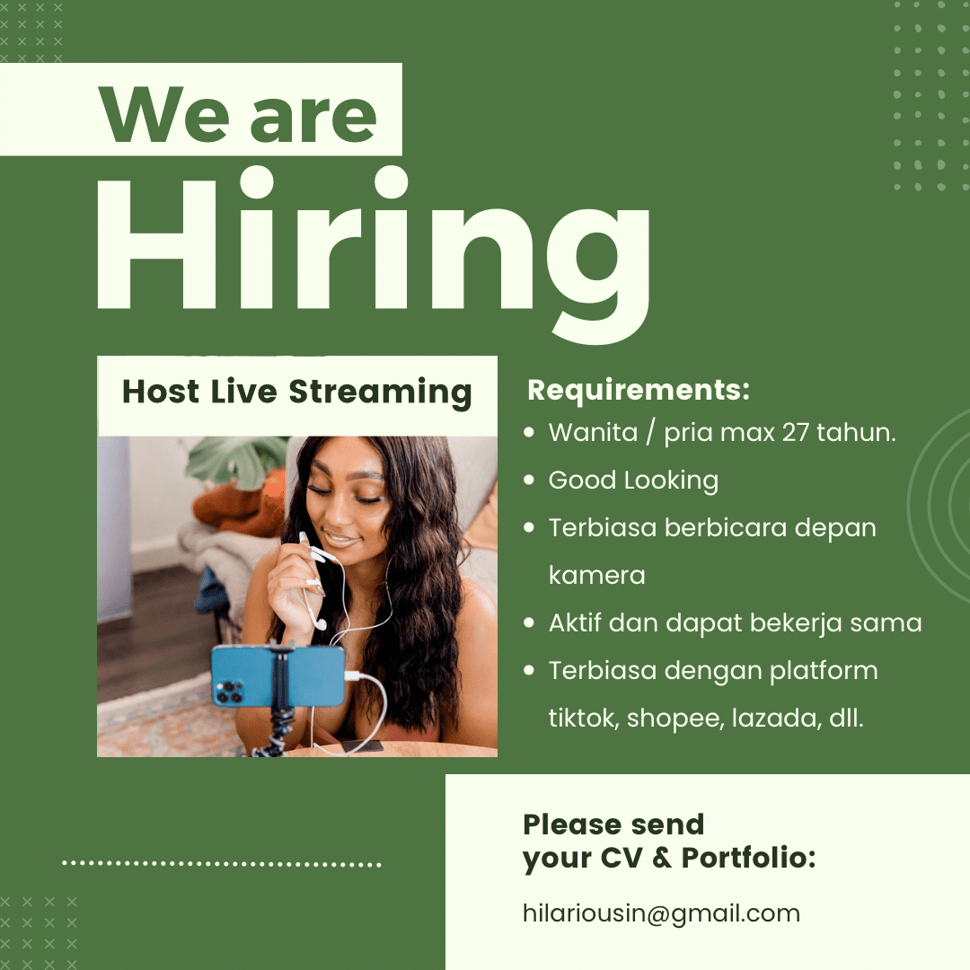 Lowongan Kerja Host Live Streaming di 365 Belanja - JakartaKerja