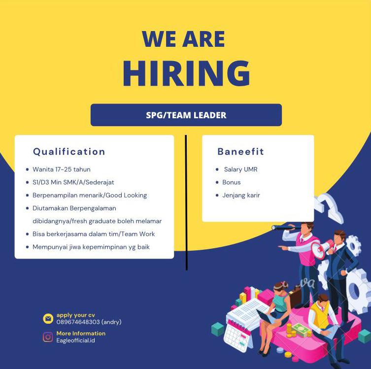 Lowongan Kerja SPG/Team Leader di Garuda Advertising - JakartaKerja