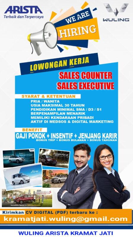 Lowongan Kerja Sales Executive / Sales Counter di PT. Arista Jaya ...