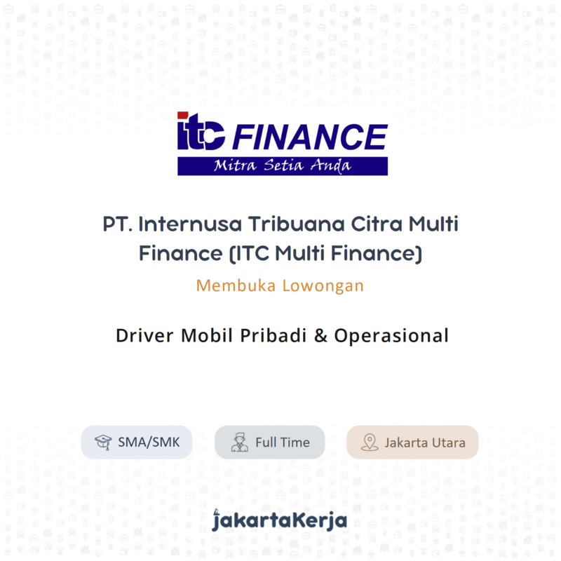 Lowongan Kerja Driver Mobil Pribadi & Operasional di PT. Internusa ...