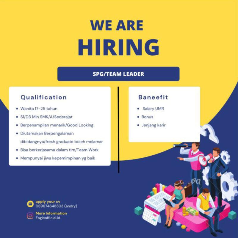 Lowongan Kerja SPG/ Team Leader di Garuda Advertising - JakartaKerja