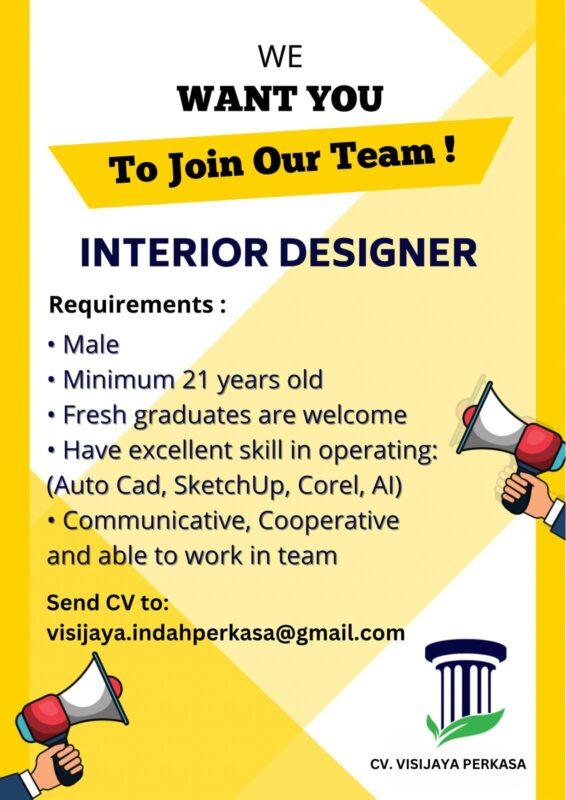 Lowongan Kerja Interior Designer di CV Visijaya Perkasa - JakartaKerja