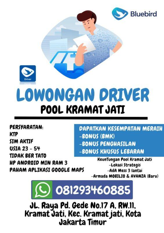 Lowongan Kerja Driver di Bluebird Group Kramat Jati - JakartaKerja