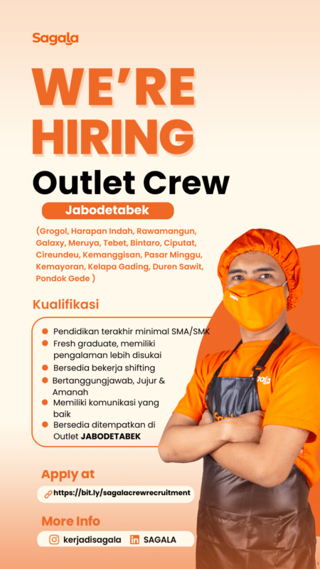Lowongan Kerja Outlet Crew di Sagala Group - JakartaKerja