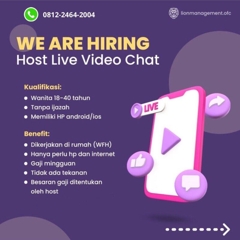 Lowongan Kerja Host Aplikasi Live Chat di Livu Yaar - JakartaKerja