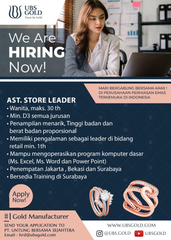 Lowongan Kerja Ast. Store Leader - Sales Promotion Girl/Boy - Security di PT. Untung Bersama ...