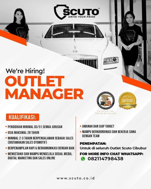 Lowongan Kerja Outlet Manager di Scuto - JakartaKerja
