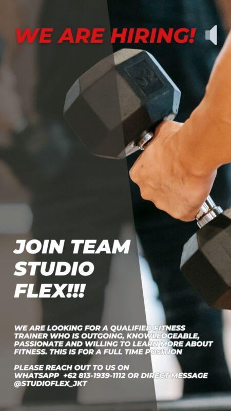 Lowongan Kerja Fitness Trainer di Studio Flex - JakartaKerja
