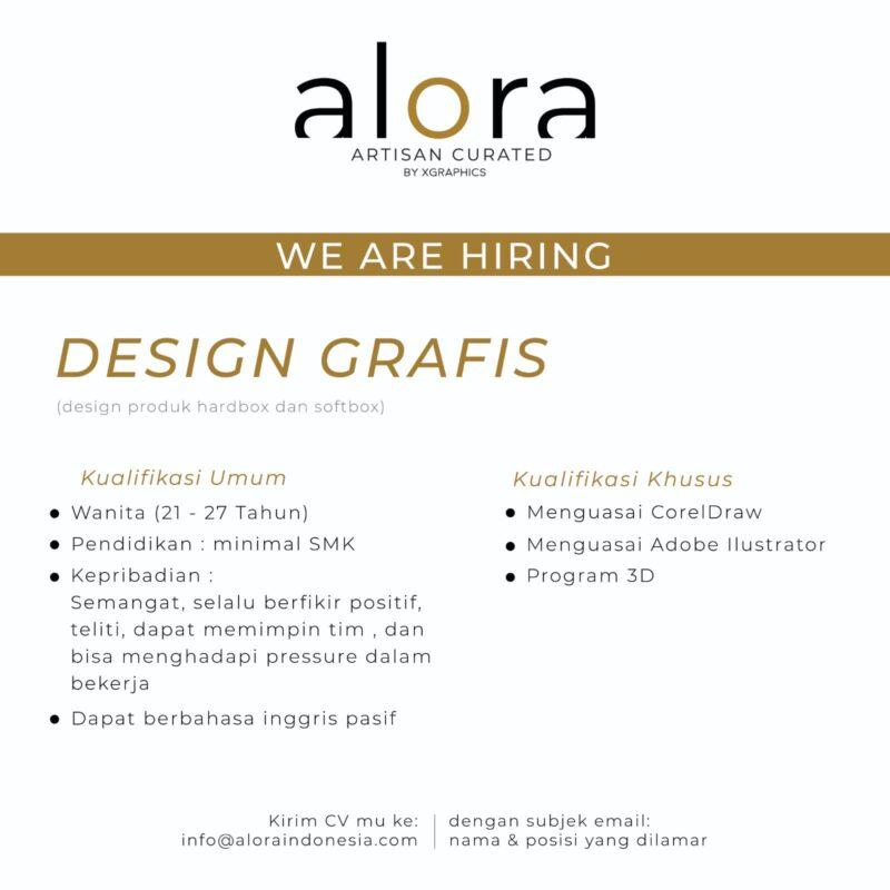 Lowongan Kerja Design Grafis di PT. Alora Cipta Indonesia - JakartaKerja