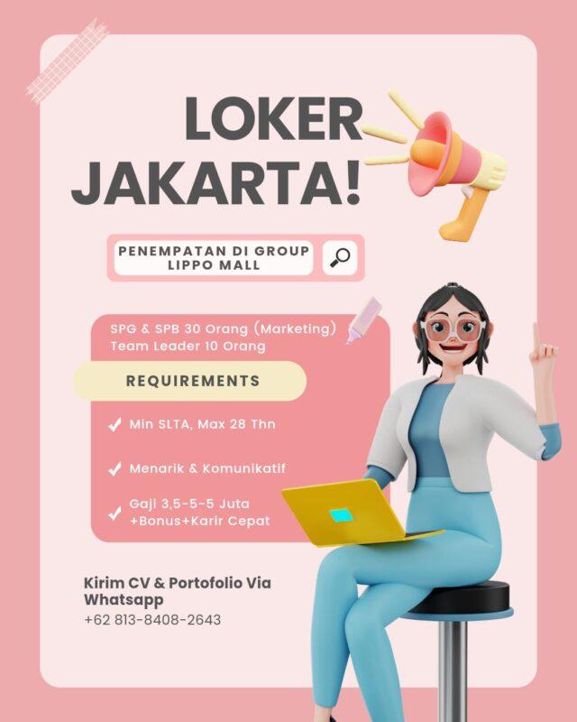Lowongan Kerja SPG & SPB - Team Leader di PT. Berkah Jaya Platinum - JakartaKerja