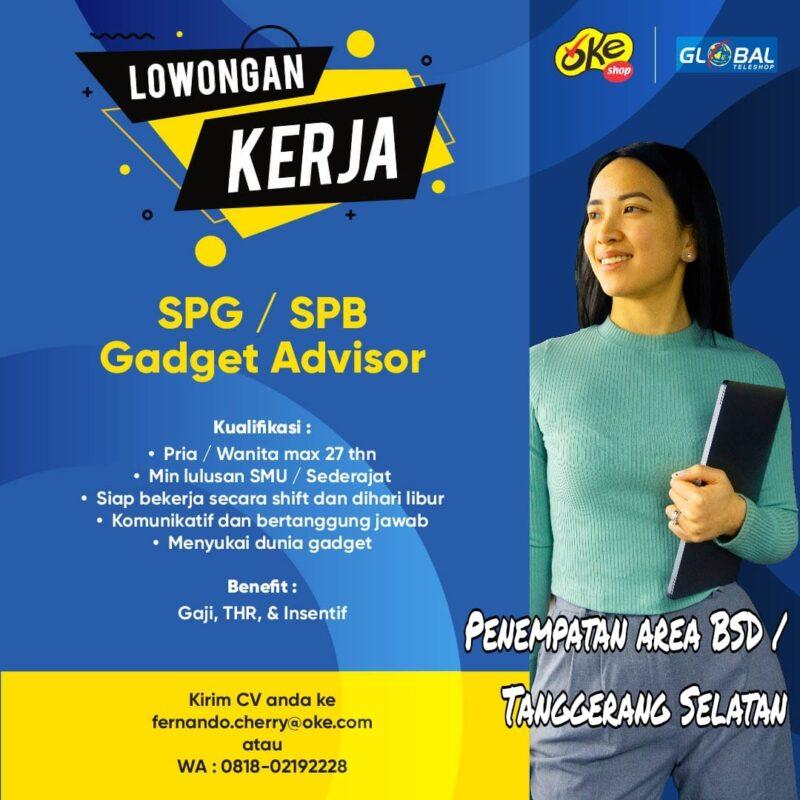 Lowongan Kerja SPG/SPB Gedget Advisor di PT. Trikomsel Oke - JakartaKerja