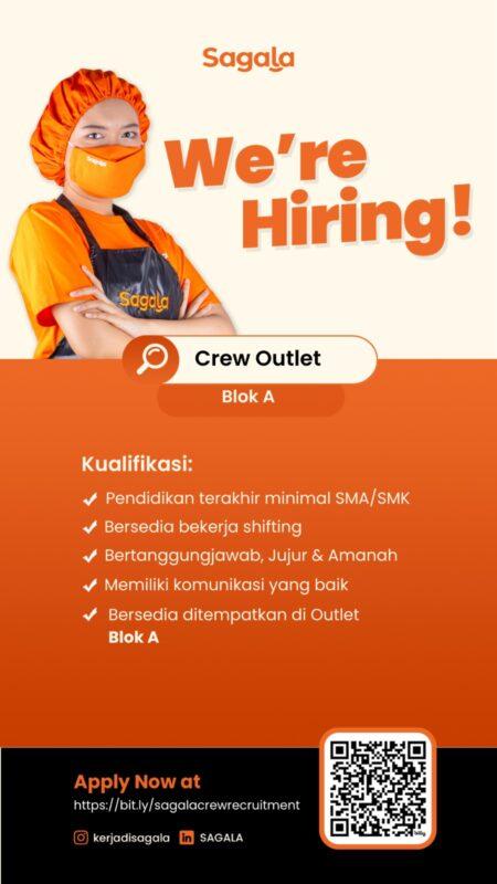 Lowongan Kerja Crew Outlet di Sagala Group - JakartaKerja