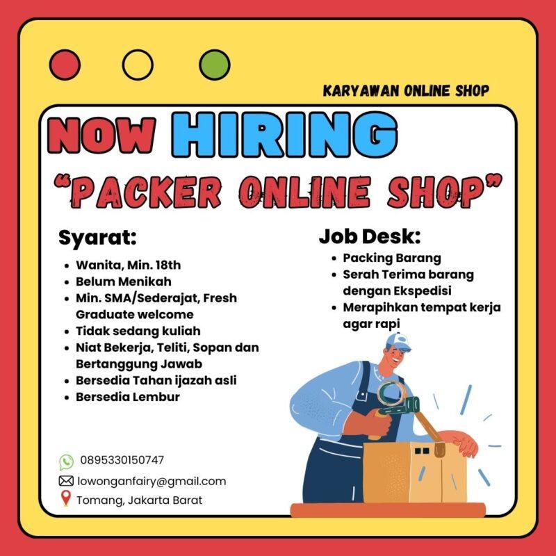 Lowongan Kerja Packer - Admin - Staff Gudang - Staff Design di ...