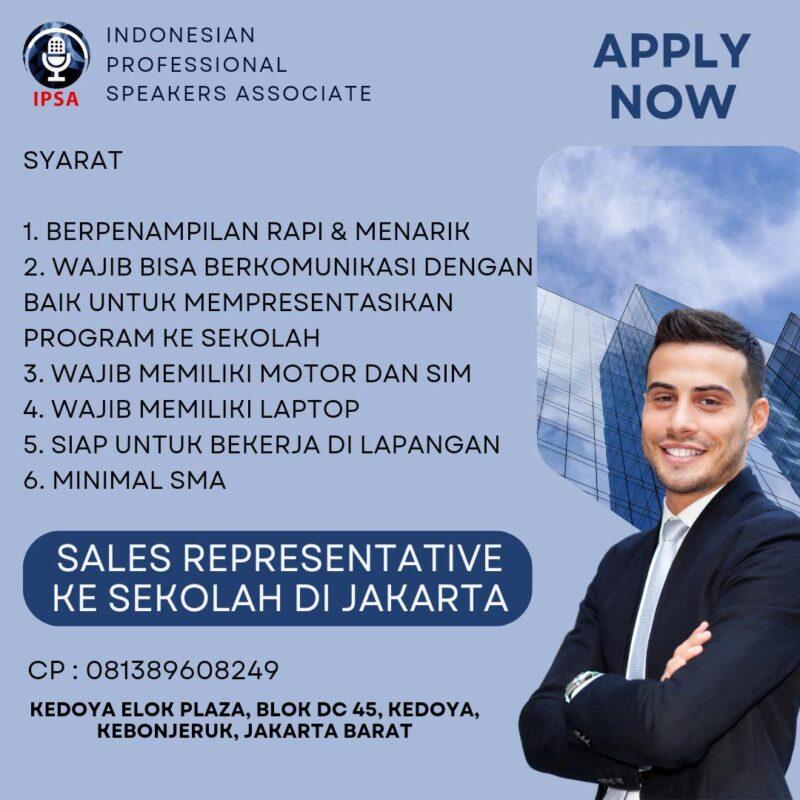 Lowongan Kerja Sales Representative di Indonesian Professional Speakers ...