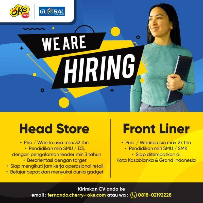 Lowongan Kerja Head Store - Front Liner di PT. Trikomsel Oke - JakartaKerja