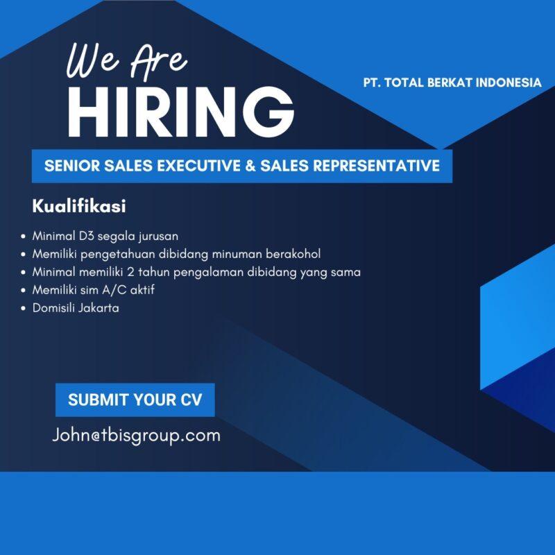 Lowongan Kerja Senior Sales Executive - Sales Representative di PT ...