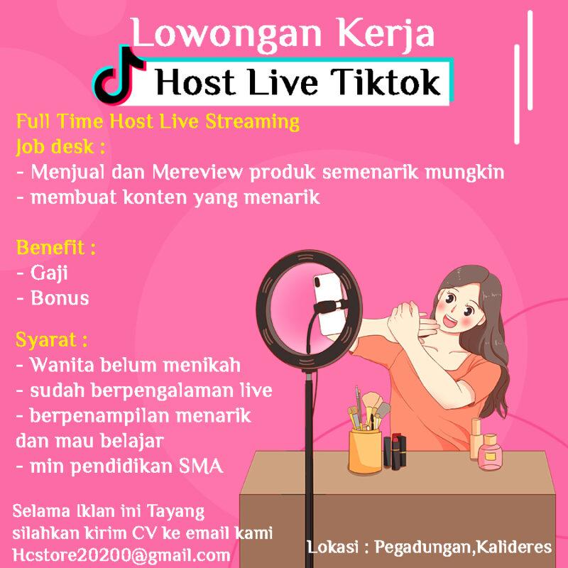 Lowongan Kerja Host Live di HCSTORE - JakartaKerja