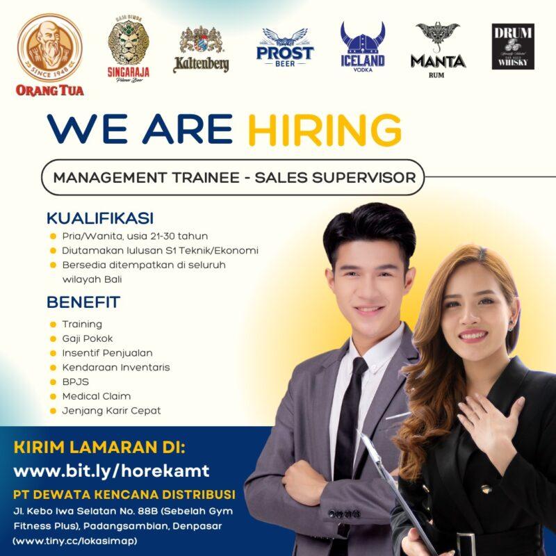 Lowongan Kerja Management Trainee - Sales Supervisor di PT. Dewata Kencana Distribusi (Orang Tua ...