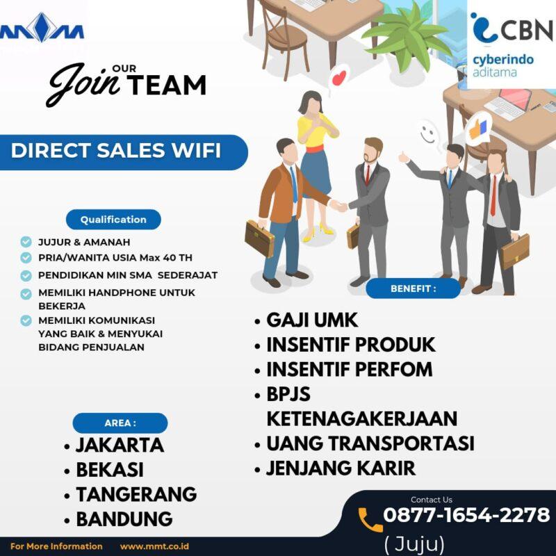 Lowongan Kerja Direct Sales Wifi di PT. Magna Mitra Trada - JakartaKerja