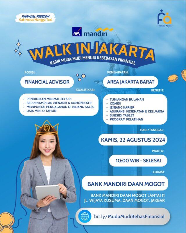 Lowongan Kerja Financial Advisor di AXA Mandiri - JakartaKerja