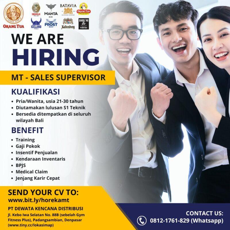 Lowongan Kerja Management Trainee - Sales Supervisor di PT. Dewata Kencana Distribusi (Orang Tua ...