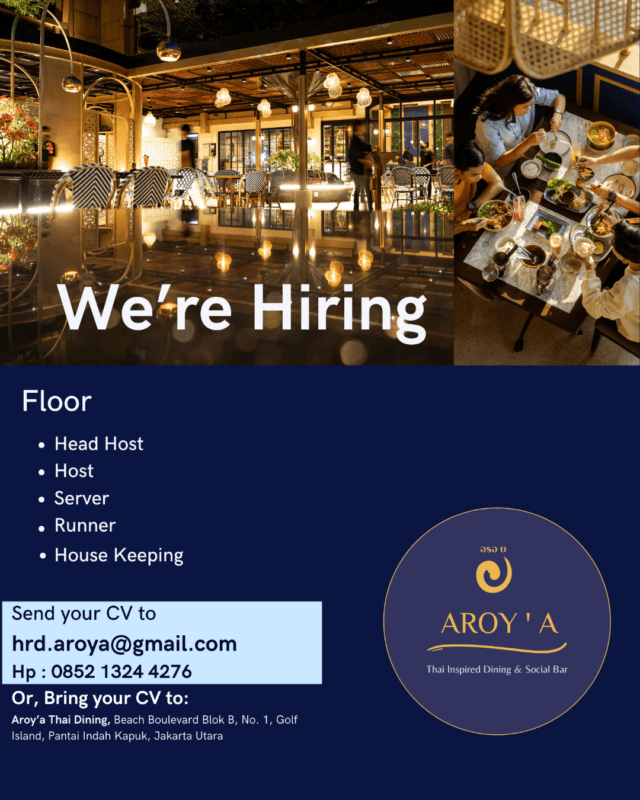 Lowongan Kerja Head Host - Host - Server - Runner - Housekeeping di CV ...