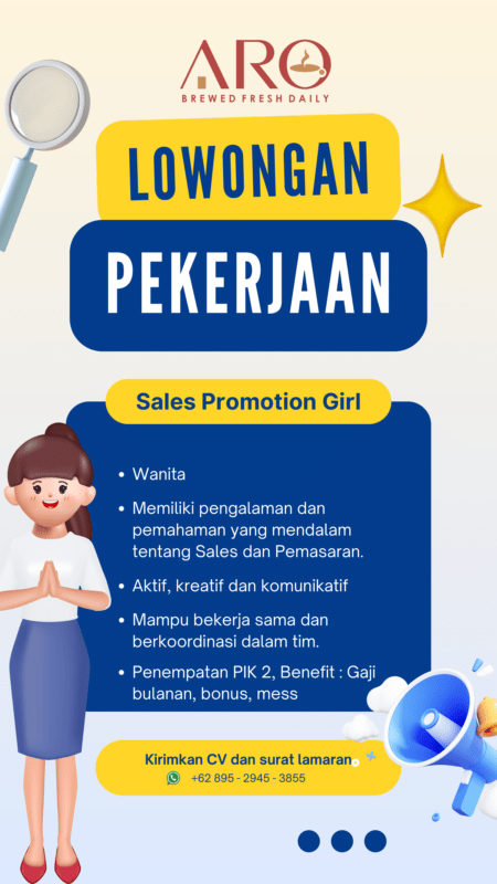 Lowongan Kerja Sales Promotion Girl di Aro Cafe - JakartaKerja