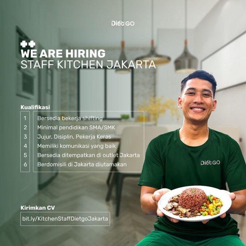 Lowongan Kerja Kitchen Staff di Dietgo Kitchen - JakartaKerja