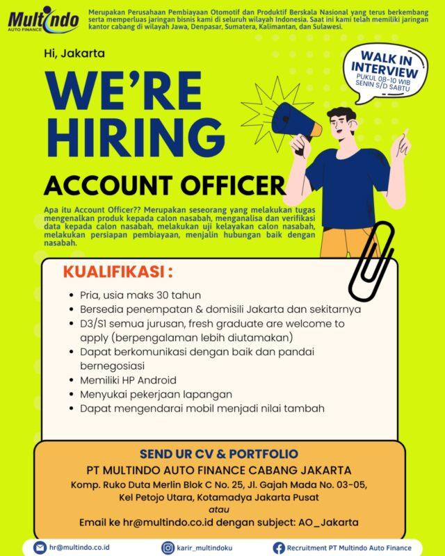 Lowongan Kerja Account Officer di PT. Multindo Auto Finance - JakartaKerja
