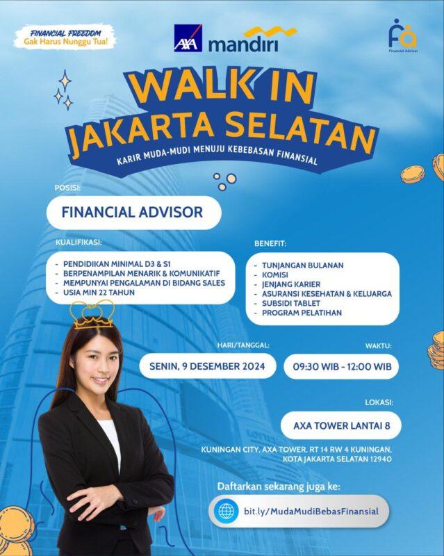 Lowongan Kerja Financial Advisor di AXA Mandiri - JakartaKerja
