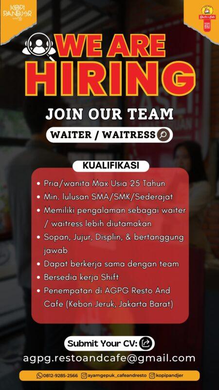 Lowongan Kerja Waiter/ Waitress di Ayam Gepuk Pak Gembus Resto and Cafe ...