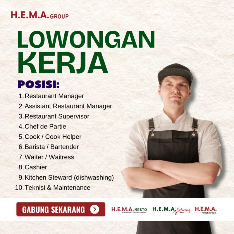 Lowongan Kerja Restaurant Manager - Assistant Restaurant Manager ...