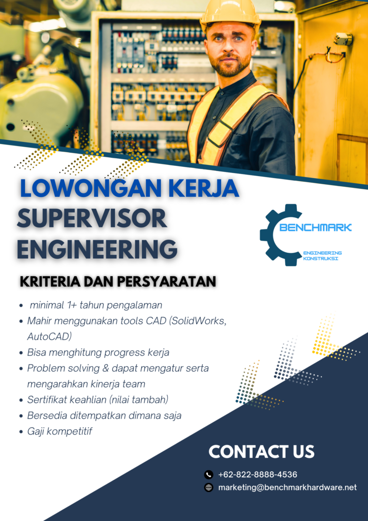 Lowongan Kerja Supervisor Engineering di PT. Benchmark Engineering Konstruksi - JakartaKerja